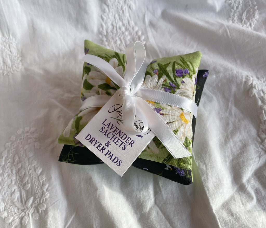 Handmade 4" Lavender Sachets- set of 3 – Purple Haze Lavender Farm