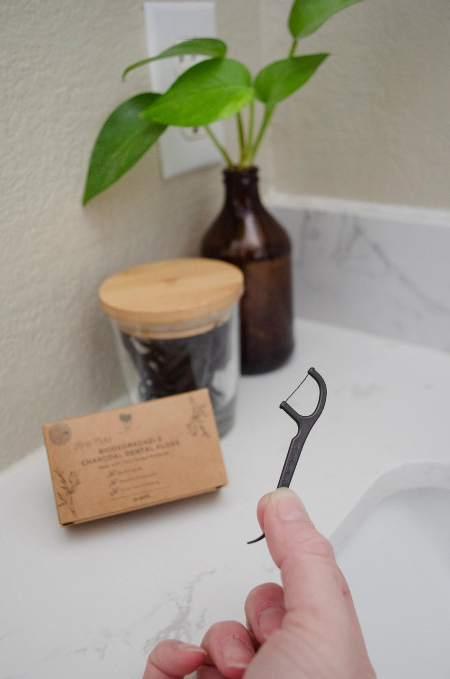 Biodegradable Dental Floss Picks – Purple Haze Lavender Farm