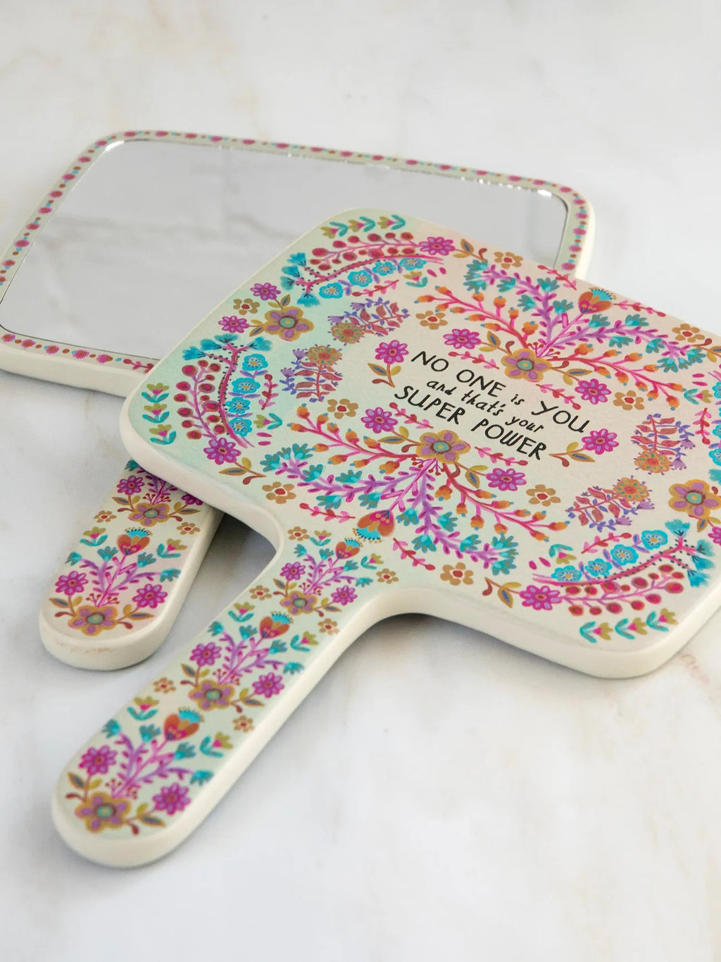 Wooden Hand Mirror- No One is You – Purple Haze Lavender Farm