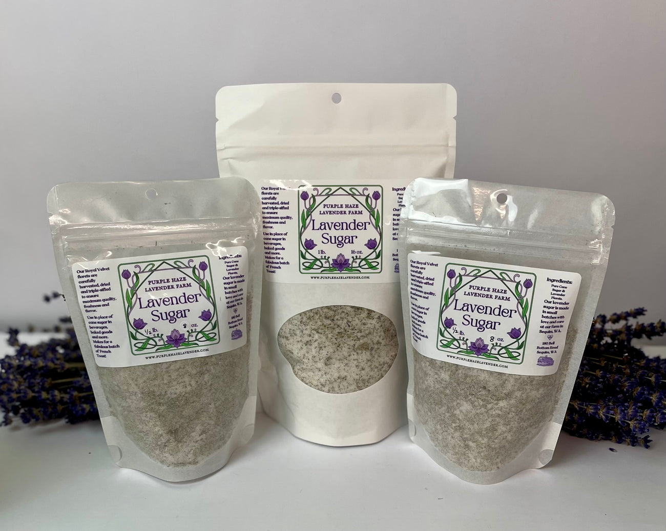 Lavender Sugar NEW Eco-friendly Packaging! – Purple Haze Lavender Farm