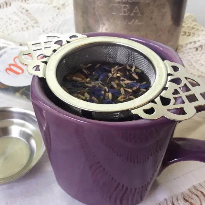 Victorian Mesh Tea Infuser – Purple Haze Lavender Farm