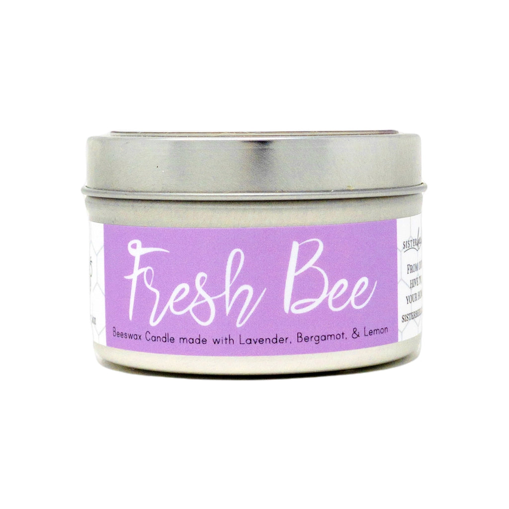 Beeswax Candles by Sister Bee's 6 oz. Tin – Purple Haze Lavender Farm
