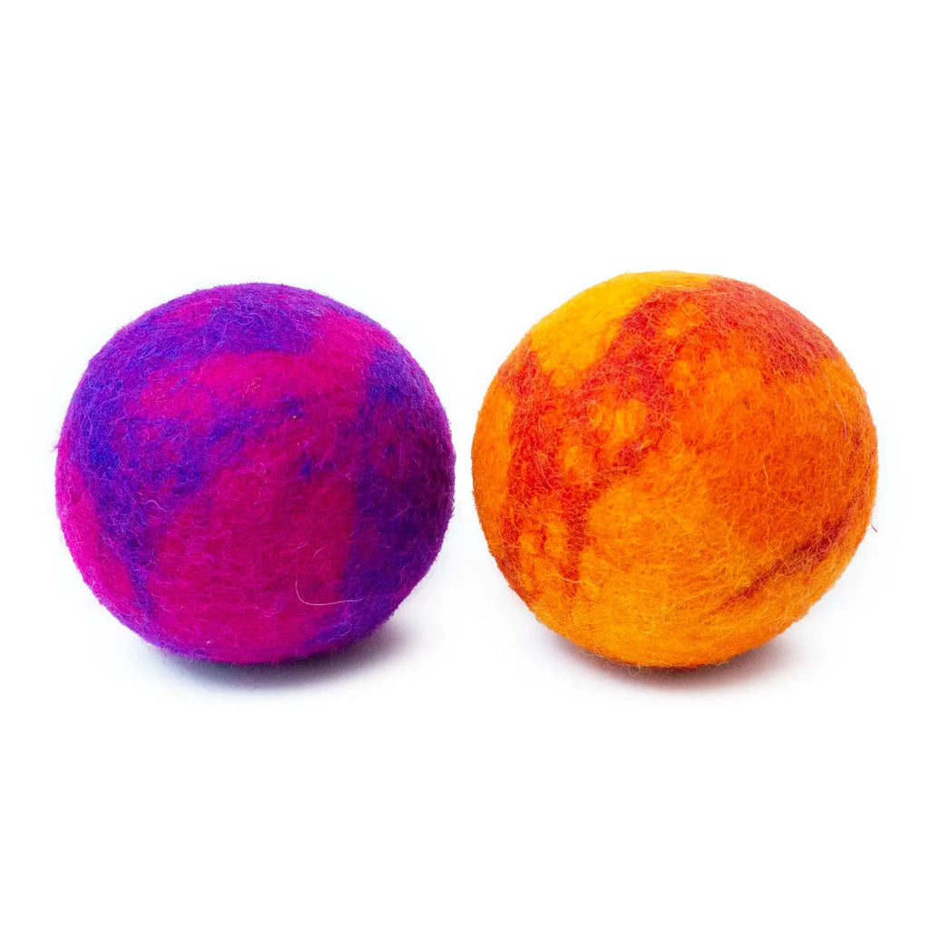 Eco Wool Fetch Balls for Dogs – Purple Haze Lavender Farm