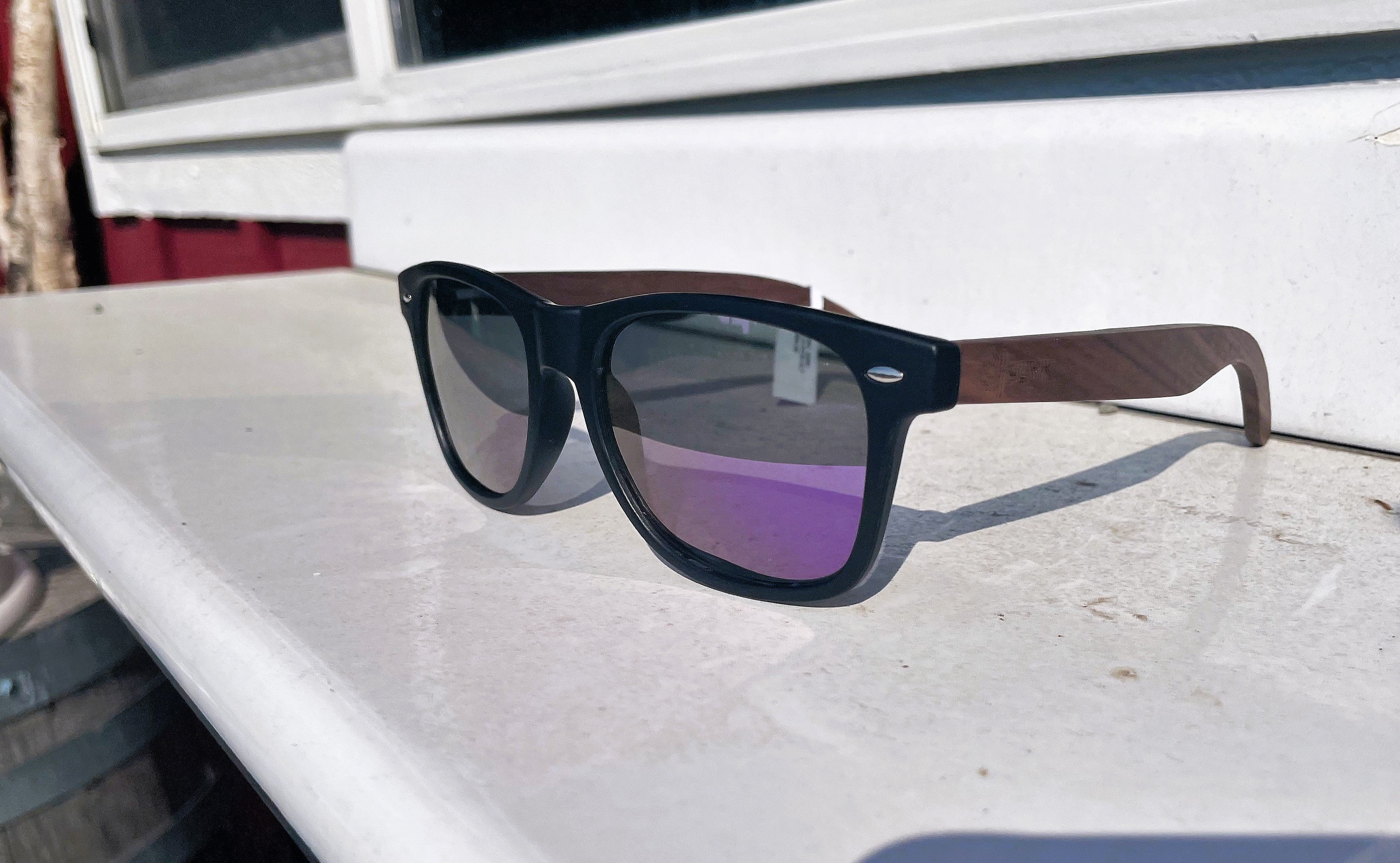 Classic Wood Sunglasses by SLYK SHADES – Purple Haze Lavender Farm